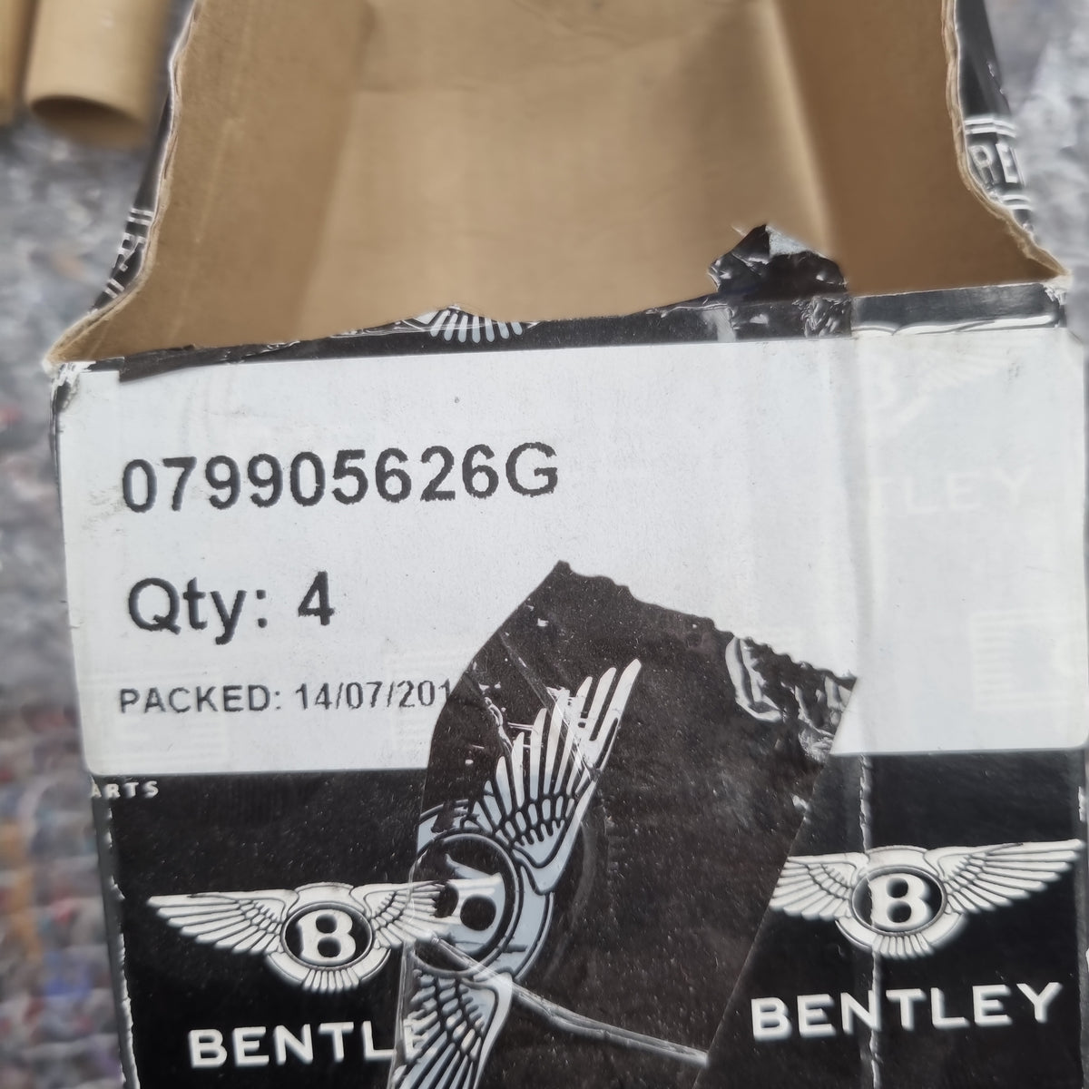 BENTLEY CONTINENTAL 2013 + GENUINE SET OF 4 SPARK PLUGS 079905626G ...