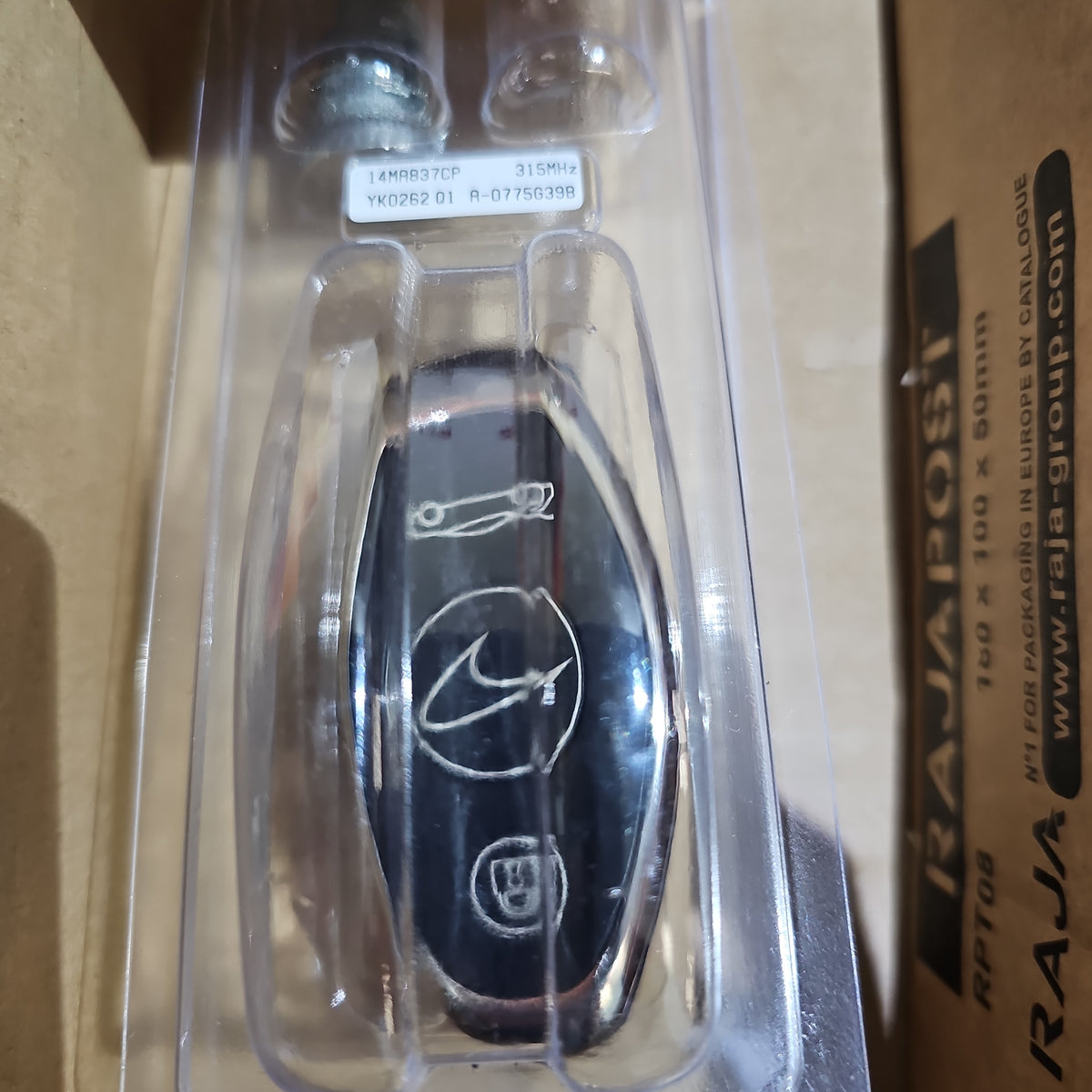 MCLAREN 720S KEY FOB 315MHz CHROME/ GREY – ApexSpares