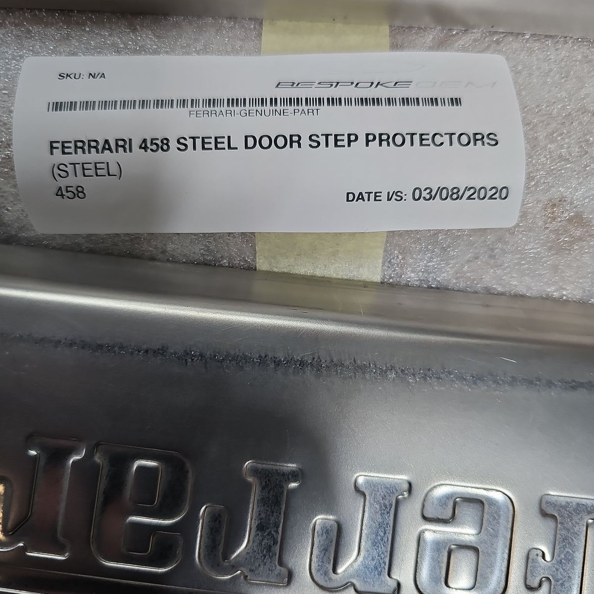 FERRARI 458 STEEL TREAD PLATES – ApexSpares