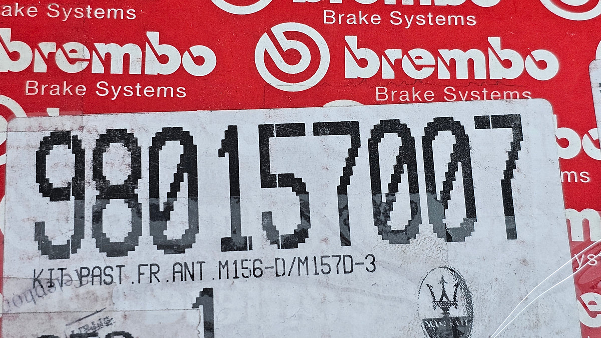 MASERATI GHIBLI/ QUATTROPORTE FRONT BRAKE PADS SET 980157007 – ApexSpares