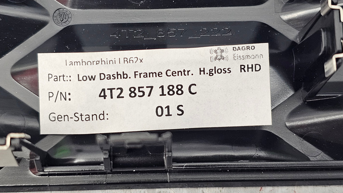 LAMBORGHINI HURACAN RHD MOLDING,DASHBOARD ASSEMBLY DASHBOARD 4T2857188 ...