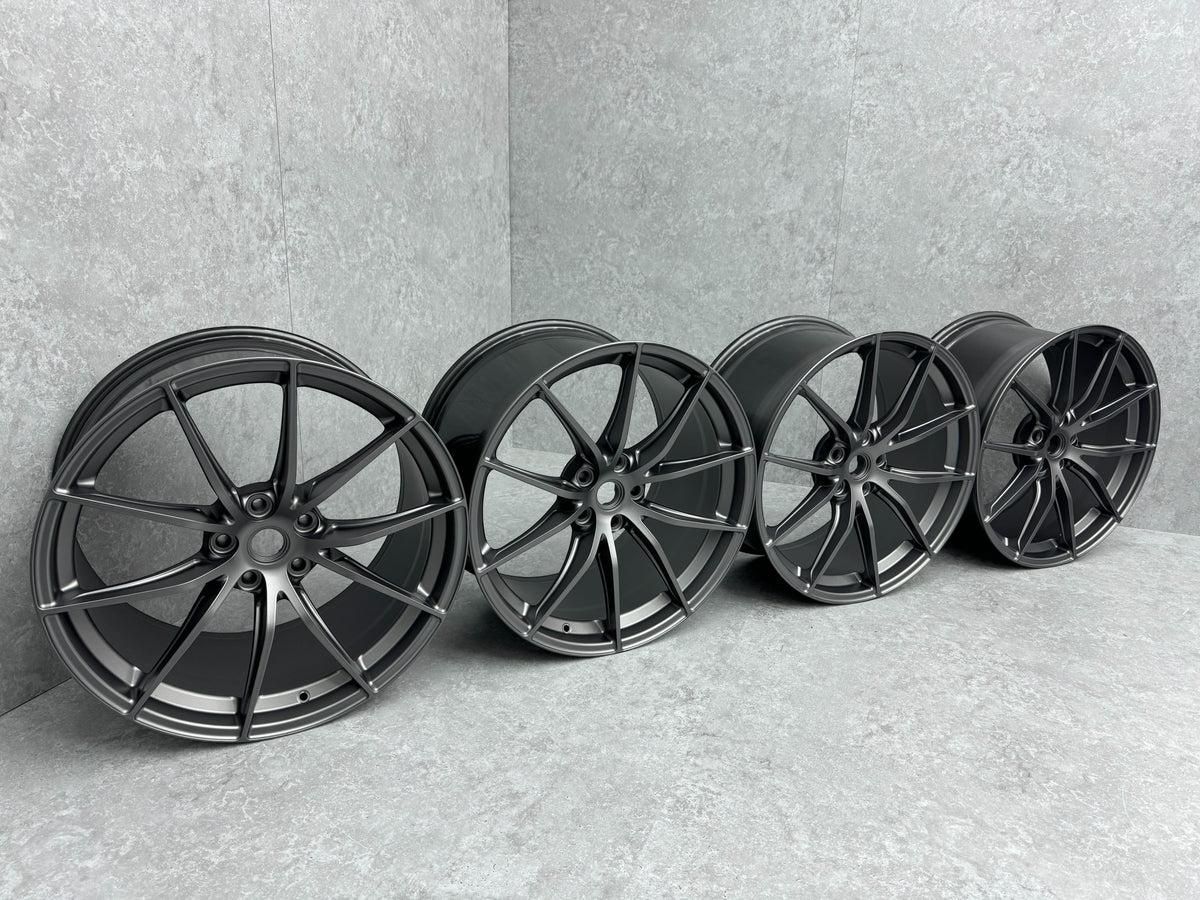 FERRARI 812 SUPERFAST 20'' MULTI-SPOKE RACING WHEEL SET CORSA GREY 323 ...