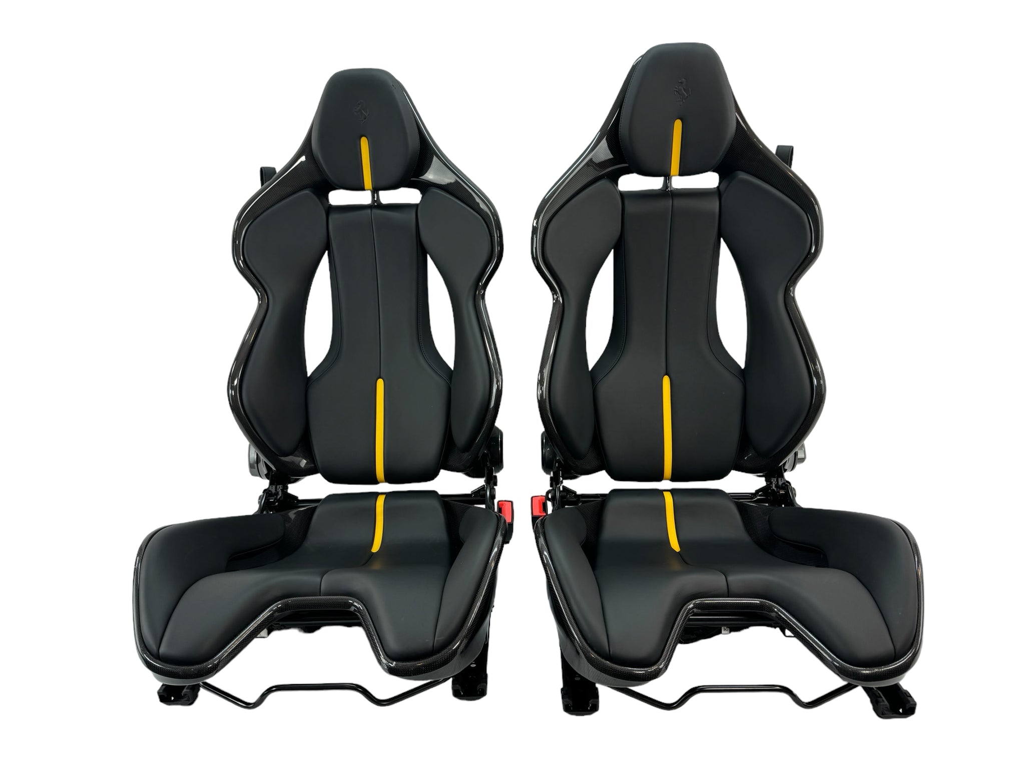 FERRARI SF90 CARBON RACE SEATS BLACK/ YELLOW EAP1373891 – ApexSpares