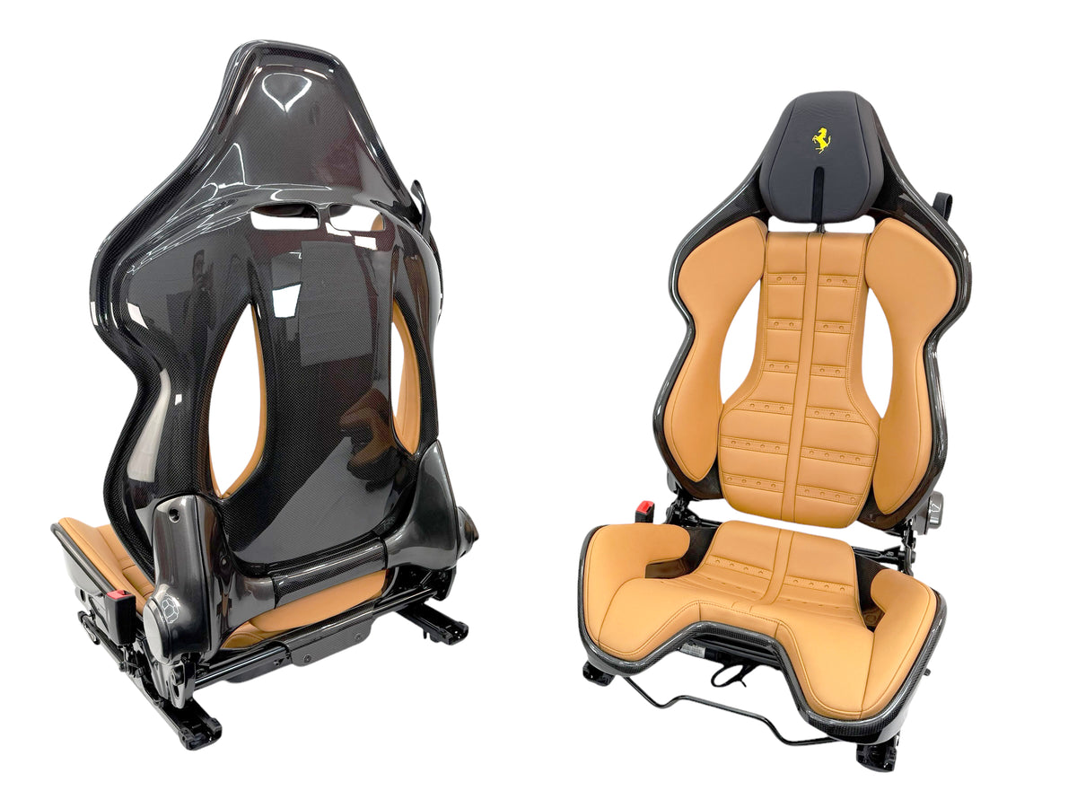 FERRARI 296/ SF90 CARBON RACING SEATS CUOIO 916576/ 917091 – ApexSpares