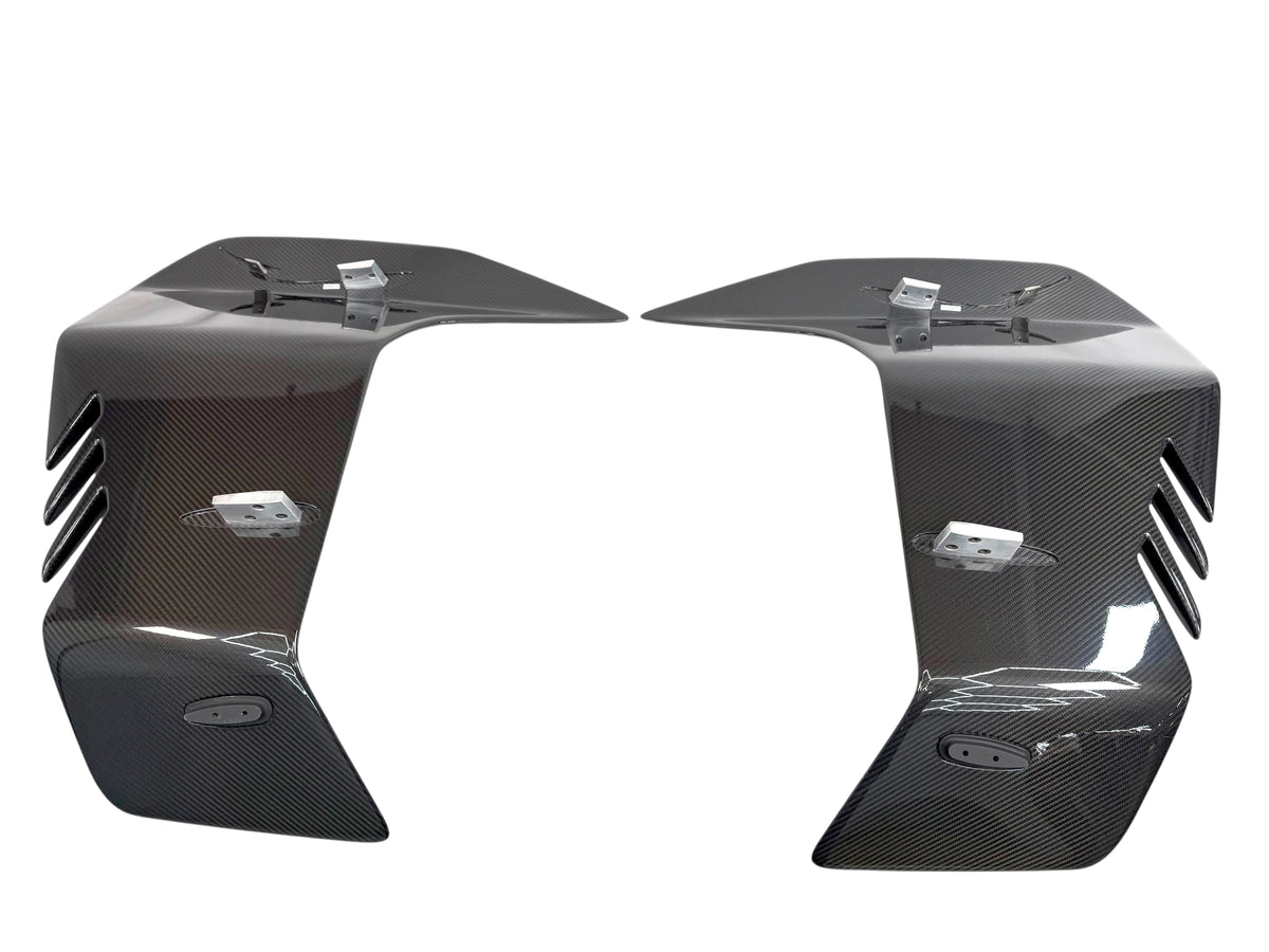 MCLAREN SOLUS GT MSO VISUAL CARBON SPOILER END PLATES SET BC08A631RP ...