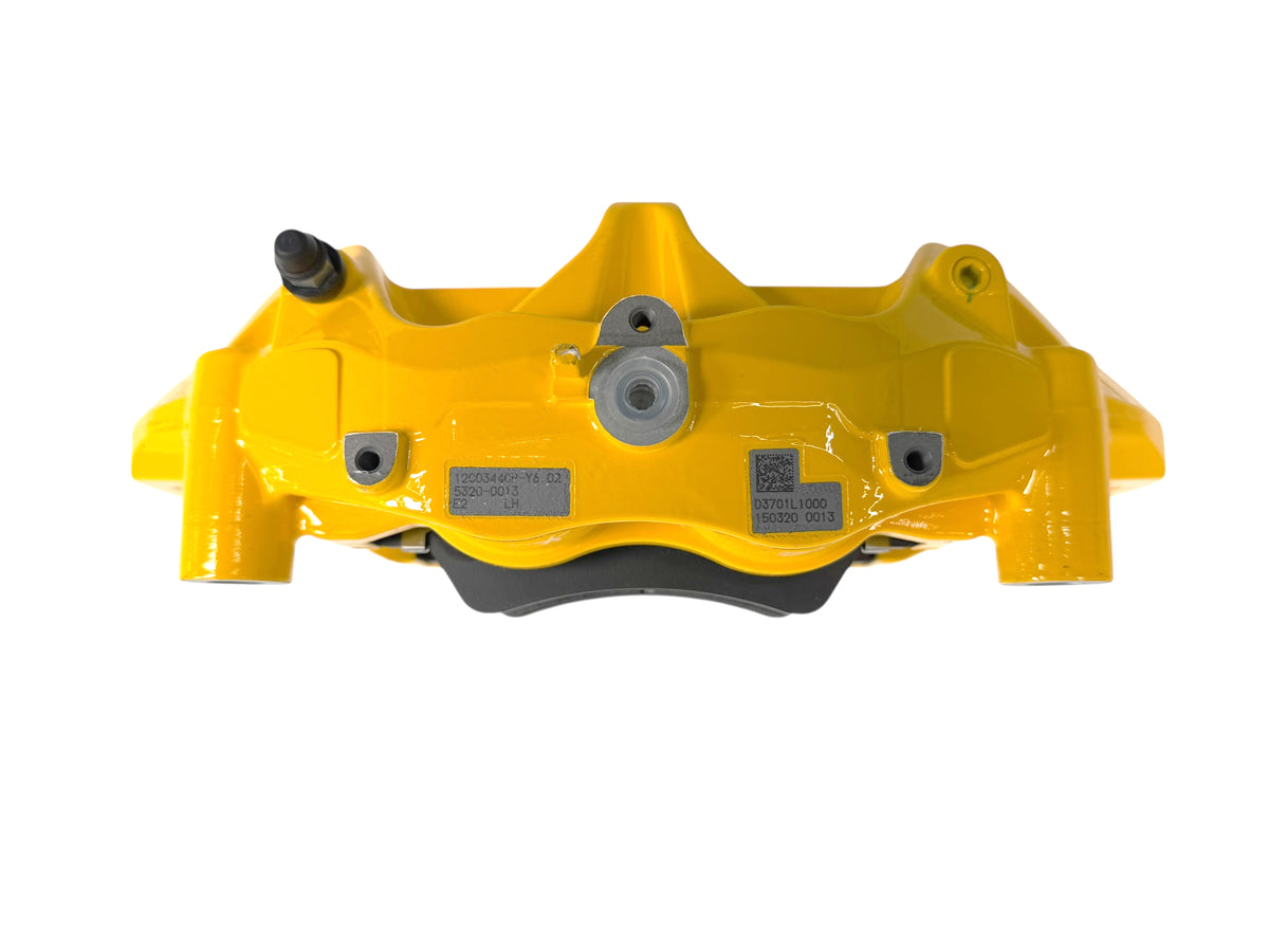 MCLAREN P1 YELLOW REAR 4-POT LEFT CALIPER WITH PADS 12C0284CP – ApexSpares