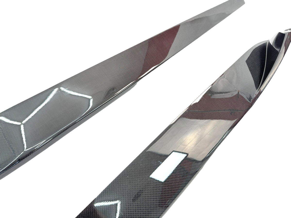 NOVITEC FERRARI 488 PISTA CARBON SIDE SKIRT PANELS SET - VISIBLE CARBO ...