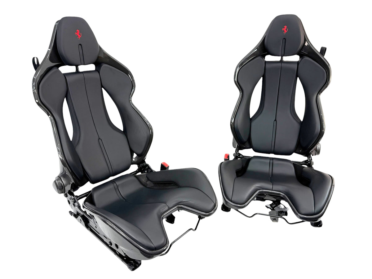 FERRARI 296/ SF90 CARBON RACING SEATS BLACK/ RED 916576/ 917076 ...