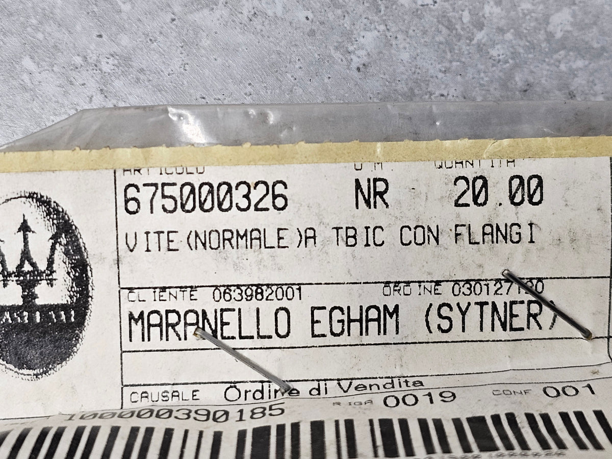 MASERATI VITE (NORMALE)A TBIC CON FLANG I 675000326 – ApexSpares